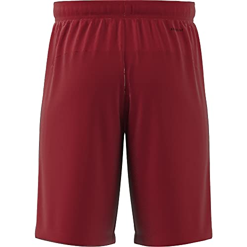 adidas Men's Designed 2 Move 3-Stripes Primeblue Shorts, Scarlet/Black, X-Large