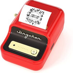 NIIMBOT B21 Inkless Label Maker, Mini Thermal Label Maker Compatible with iOS & Android, for Home Organization, Business, Barcode, QR Code, with 1 Pack 1.96x1.18 inch White Label, Red