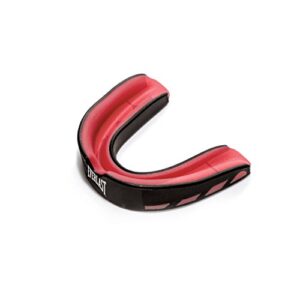 everlast 1400003 evershield single mouthguard black/red