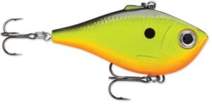 rapala rippin’ rap 06 fishing lure, 2.5-inch, chartreuse shad