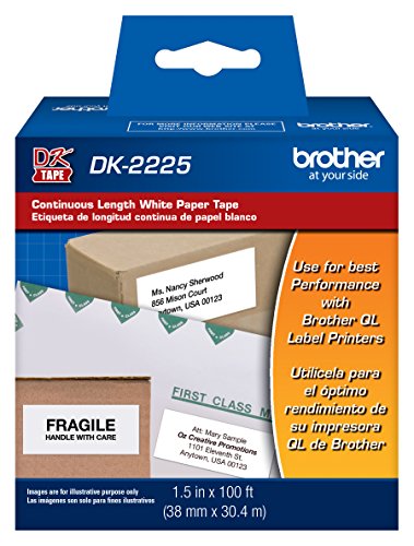 Brother Printer Continuous Length White Paper Tape (DK2225)