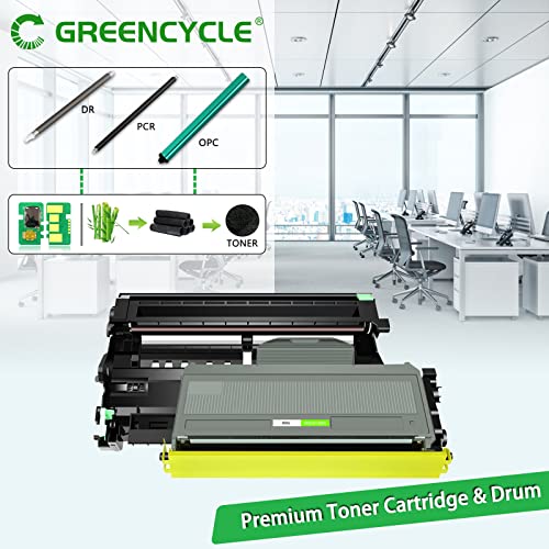 greencycle (1 Toner,1 Drum Compatible Toner Cartridge and Drum Unit Replacement for TN360 TN330 DR360 DR-360 High Yield Compatible with Brother HL-2170w HL-2140 MFC-7340 MFC-7340 DCP-7040 Printer