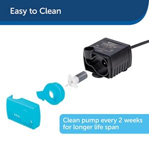 PetSafe Cat and Dog Water Fountain Replacement Pump with Grommet - Works with Drinkwell 1/2, 1, 2 Gallon and Butterfly Pet Fountains