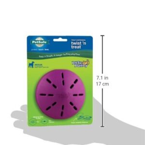 PetSafe Busy Buddy Twist 'n Treat Dispensing Dog Toy - Medium,Purple,Large Breeds