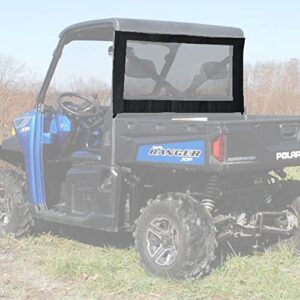 polaris ranger rear window xp 1000 900 pvc waterproof instant rear windshield compatible with 2017-2023 polaris ranger xp 1000 900 / crew