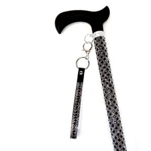 jacqueline kent sugar cane – adjustable cane – black diamond