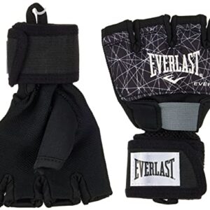 Everlast P00001248 Printed Evergel Hand Wraps Black M