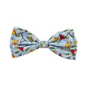 h&k bow tie for pets | cocktail party (large) | velcro bow tie collar attachment | fun bow ties for dogs & cats | cute, comfortable, and durable | huxley & kent bow tie