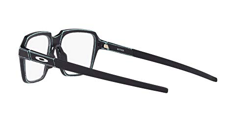 Oakley Men's OX8154 Miter Square Prescription Eyeglass Frames, Satin Arctic Surf/Demo Lens, 54 mm