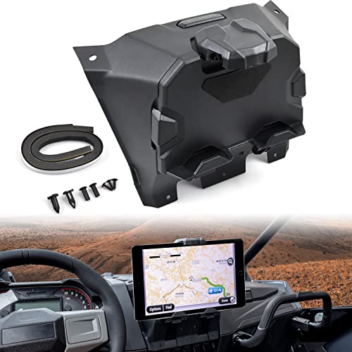 Electronic Device Mounts with Storage Box Organizer Tray for RZR PRO XP, SAUTVS Electronic Device Phone Tablet GPS Holder for Polaris RZR PRO XP/ XP4 2020-2023 RZR PRO R/Turbo R 2022 2023 Accessories