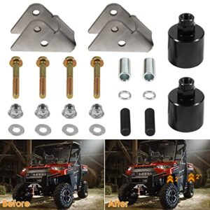 utv 2” true clearance full lift kit for polaris ranger 400/500/800 crew midsize 2010 2011 2012 2013 2014, 2” front and rear suspension for polaris ranger lift kit