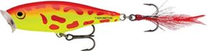 rapala popper skitter pop 2.8 inches (7 cm), 0.2 oz (7 g), orange frog of sp7-of lure