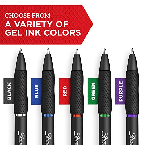 Sharpie® S-Gel Fashion Barrel Gel Pens, Medium Point, 0.7 mm, Assorted Barrel, Assorted Ink, Pack Of 12 Pens