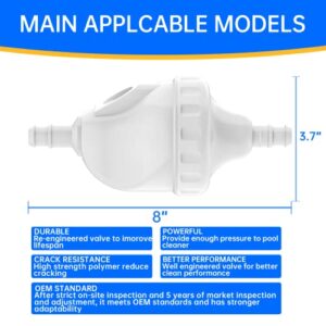 LONGADS G52 Backup Valve Compatible with Polaris Pool Cleaner Parts, Compatible with Polaris 180,280,380,480,3900 Pool Cleaner Polaris Backup Valve, The Valve Body has Been Reinforced