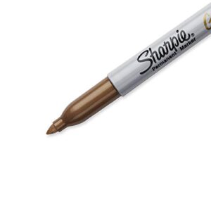 SHARPIE Permanent Marker | Fine Tip | Gold | 1 Count