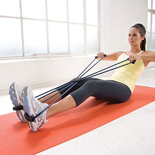 Gaiam Pilates Coreplus Reformer Resistance Band Kit - Home Fitness Equipment for Total Body Workout - Helps to Target Muscles, Tone, and Build Resistance - Comfort Grips (Includes Digital Workout)