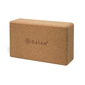 gaiam cork yoga brick