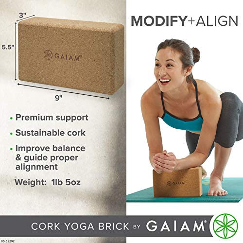 Gaiam Cork Yoga Brick