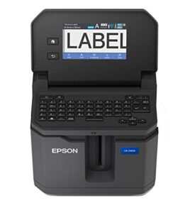 labelworks epson lw-z5010px industrial label maker – complete printer kit with accessories, px 147′ bulk label rolls, desktop label printer