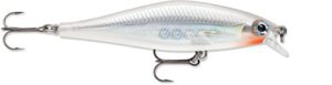 rapala sdrs09 shadow rap shad lure (3.5-inch, 0.3oz, ghost)