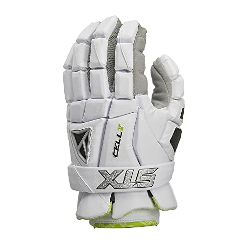 STX Lacrosse Cell V Gloves, Pair, White Small