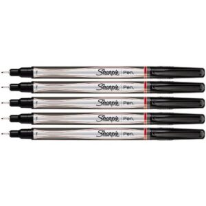 Sharpie Fine Point Pen, Red, 5 Pen (1742665)