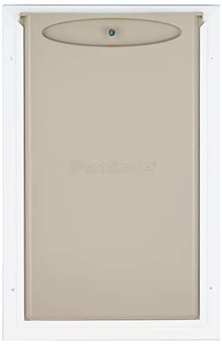 PetSafe, Staywell, Aluminium Pet Door, Solid Design, Easy Install, for Pets Up to 45 kg - (Large),White