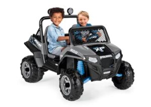 peg perego polaris rzr 900 12 volt ride on, gray