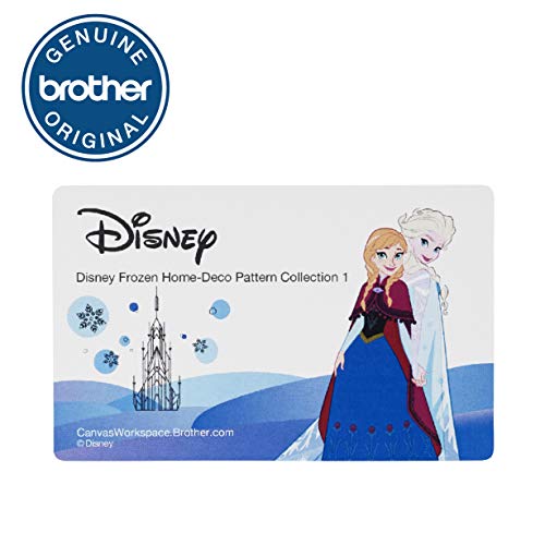 Brother ScanNCut Disney Frozen HomeDeco Pattern Collection 1 CADSNP04, 27 Designs with Olaf, Elsa, Anna & More, Vinyl Wall Art, Iron-on Transfers for Clothing, DIY Stencil Templates, Party Decorations