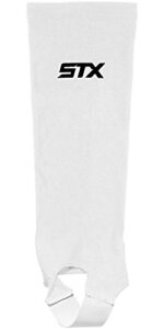 stx field hockey shin guard sleeve, white, one size