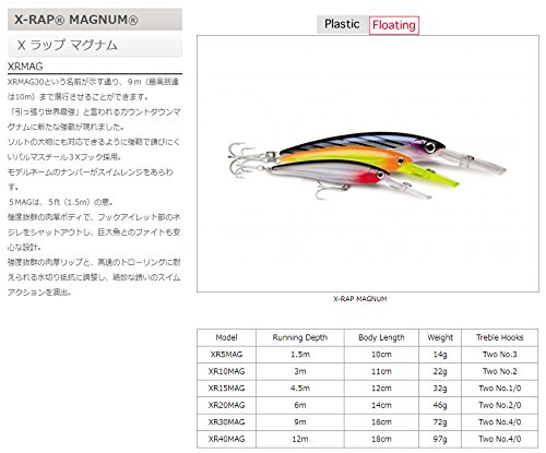 Rapala X-Rap Magnum 20 XRMAG20SFU: X-Rap Magnum 20 Sailfish UV