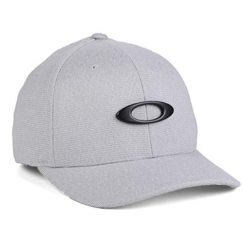 Oakley Tin Can Stretch-Fitted Cap Silver/Black