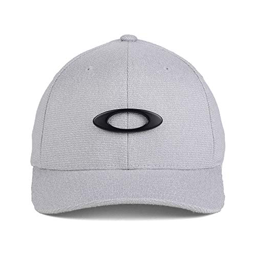 Oakley Tin Can Stretch-Fitted Cap Silver/Black