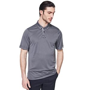 oakley men’s gravity ss polo 2.0, blackout, xl