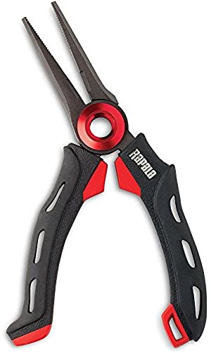 Rapala Pliers, 4" Mag Spring, Black/Red