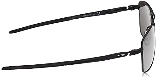 Oakley Men's OO6038 Gauge 6 Titanium Square Sunglasses, Powder Coal/Prizm Black, 57 mm