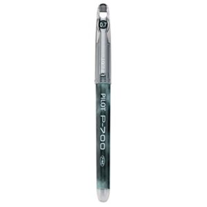 pilot precise p-700 gel ink rolling ball stick pens, marbled barrel, fine point, black ink, 12-pack (38610)