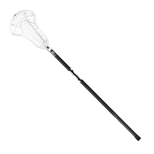 STX Lacrosse Crux Pro Complete Stick with Crux Mesh 2.0 Pocket and Comp-10 Handle, White