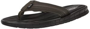 oakley men’s pier ellipse flip flop, new dark brush, 10