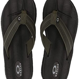 Oakley Men's PIER Ellipse FLIP Flop, New Dark Brush, 10