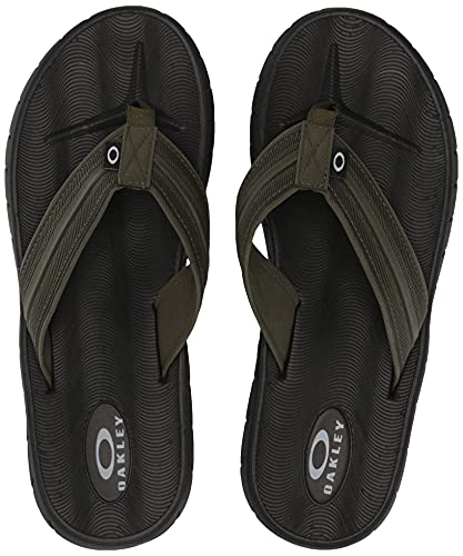 Oakley Men's PIER Ellipse FLIP Flop, New Dark Brush, 10