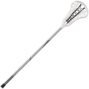 stx lacrosse crux 400 complete stick with runway pocket, white