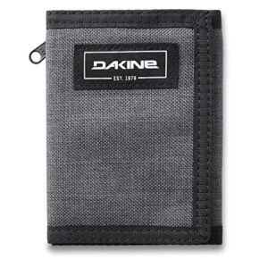 dakine mens vert rail tri-fold wallet, carbon, one size