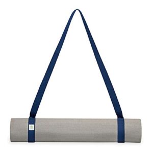 gaiam easy-cinch yoga mat sling, navy, 1 count (mat not included)