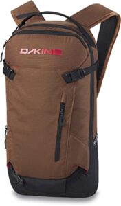 dakine mens heli pack 12l snowsports backpack, bison, 12l