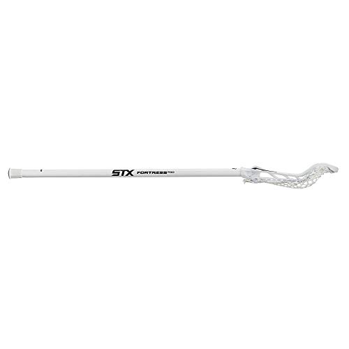 STX Lacrosse Fortress 700 Complete Stick with Crux Mesh Pro Pocket, White