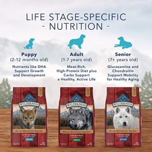 Blue Buffalo Wilderness Rocky Mountain Recipe High Protein, Natural Adult Large Breed Dry Dog Food, Bison 22-lb