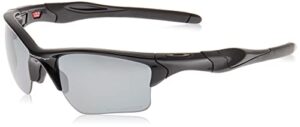 oakley mens oo9154 half jacket 2.0 xl sunglasses, polished black/black iridium polarized, 62 mm us