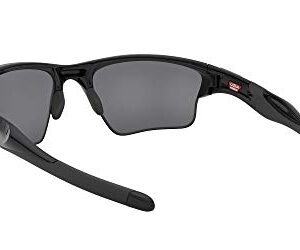 Oakley mens Oo9154 Half Jacket 2.0 Xl Sunglasses, Polished Black/Black Iridium Polarized, 62 mm US