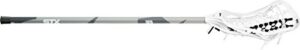 stx lacrosse women’s fortress 300 complete stick with head, handle & strung, white/grey